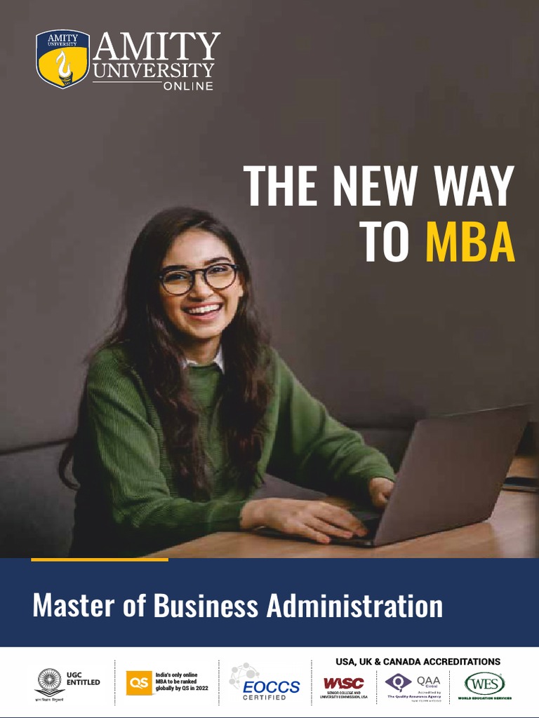 MBA - Amity | PDF | Master Of Business Administration | Entrepreneurship