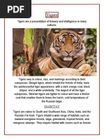Life Cycle of Tiger | PDF
