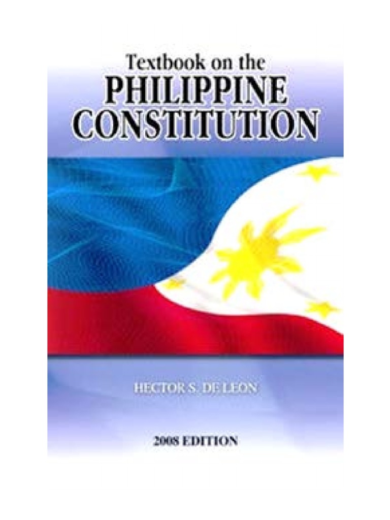 Textbook On The Philippine Constitution (Hector S de Leon) - Catherineshainapasion Flip PDF ...