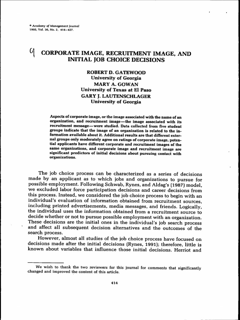 Gatewood 1993 | PDF