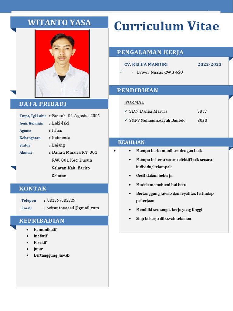 CV Reja | PDF