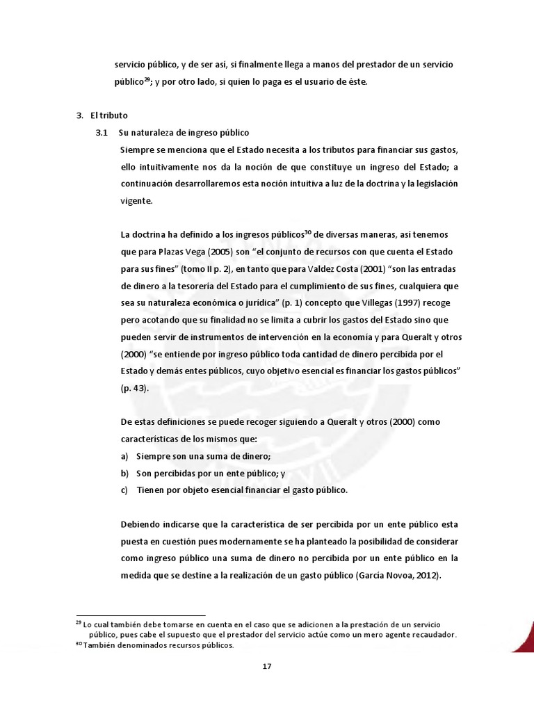 El Tributo y Los Ingresos Paraficales | PDF