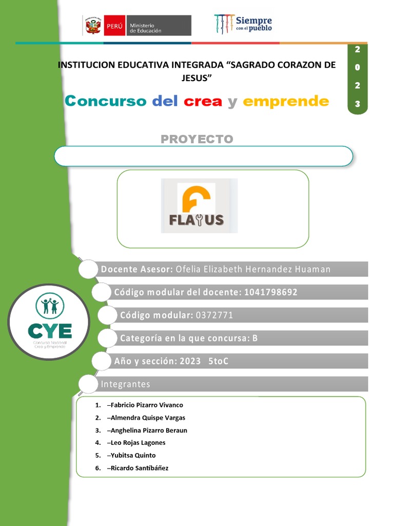 Informe Del Proyecto CREA Y EMPRENDE | PDF | Robot | Robótica