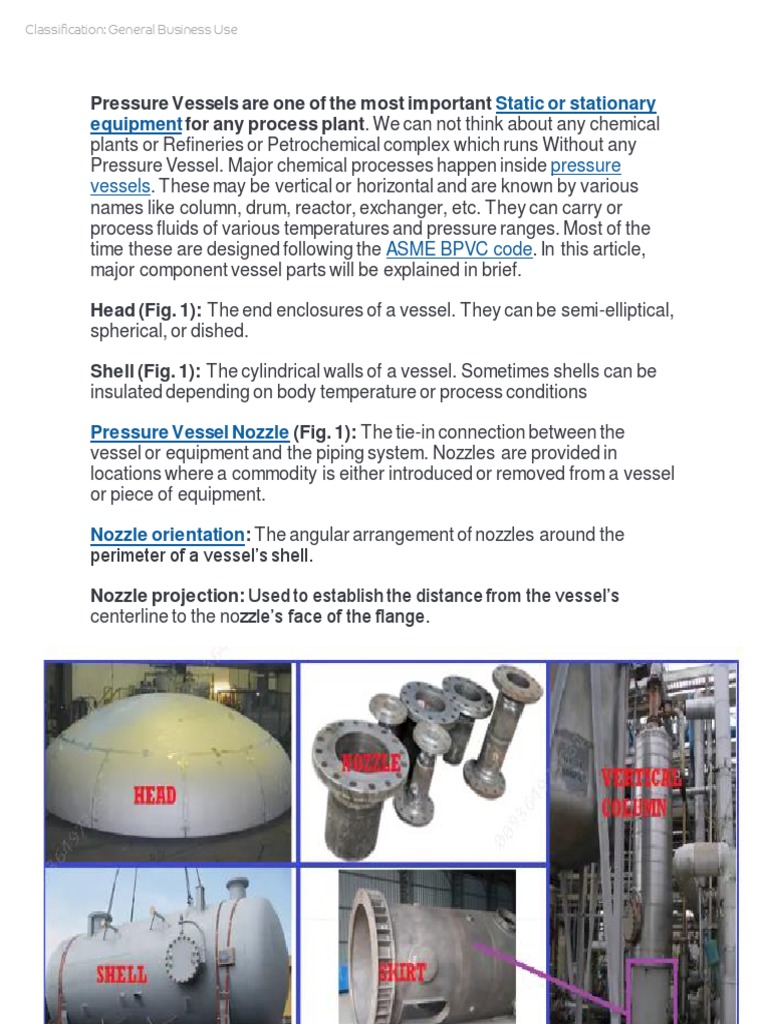 Pressure Vessels Parts | PDF | Pressure | Mechanical Engineering