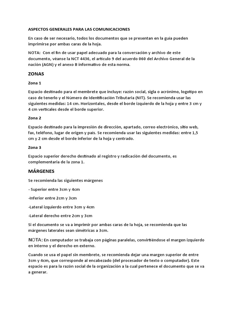 Aspectos Generales para La Comunicacion | PDF | Informática