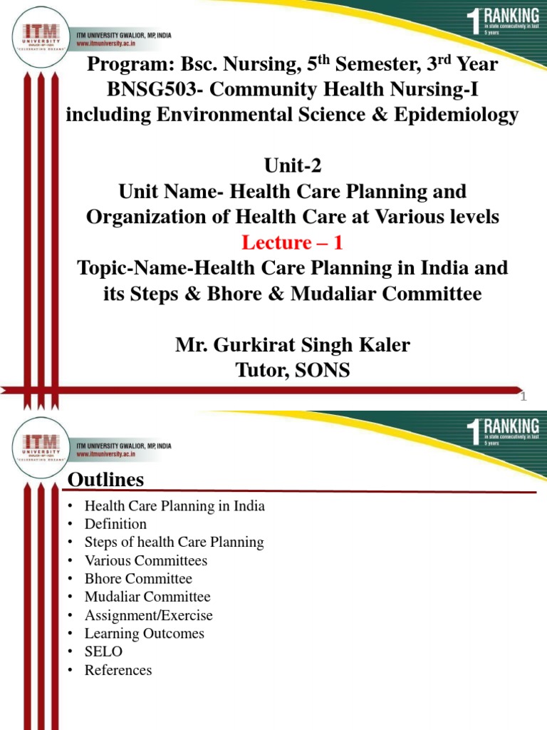 Unit-2 - Lecturer-1 | Download Free PDF | Health Care | World Health ...