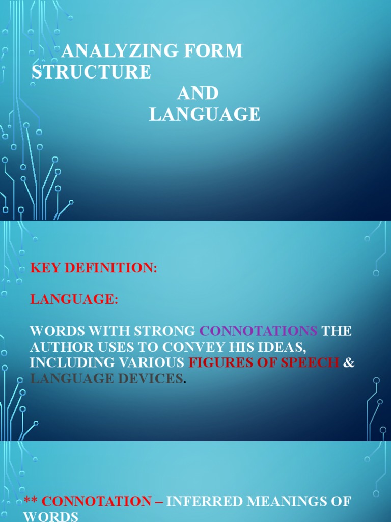 Grade Xi Analyzing Form, Structure, Language | PDF | Metaphor | Paragraph