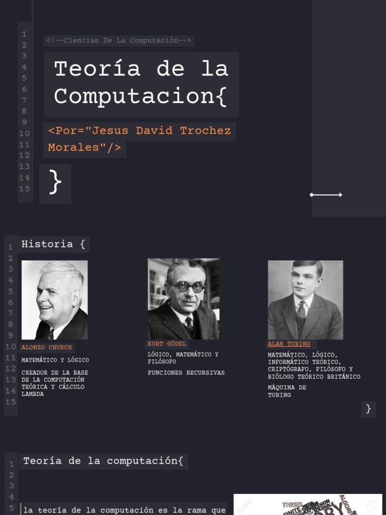 Presentación Teoria De La Computacion Pdf Teoría De La Computación 5452