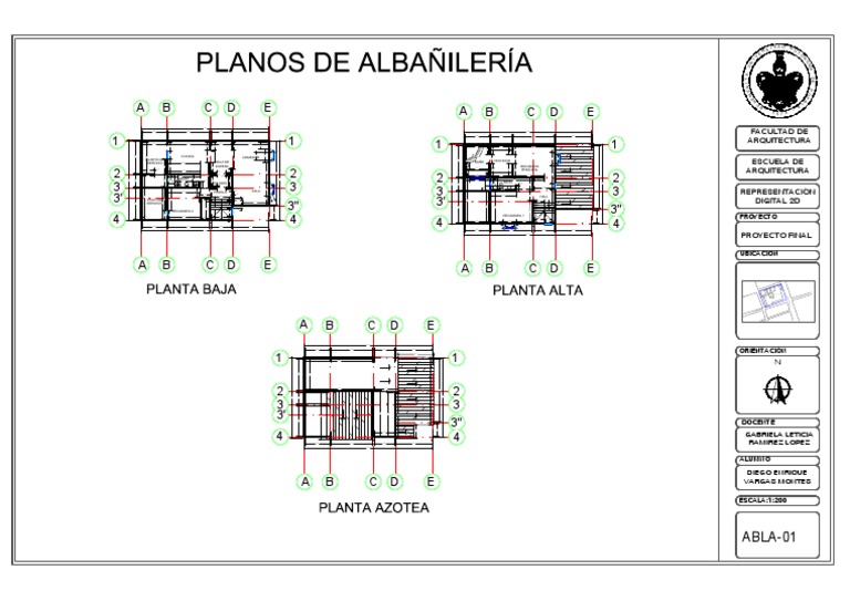 Planos de Albañilería | PDF
