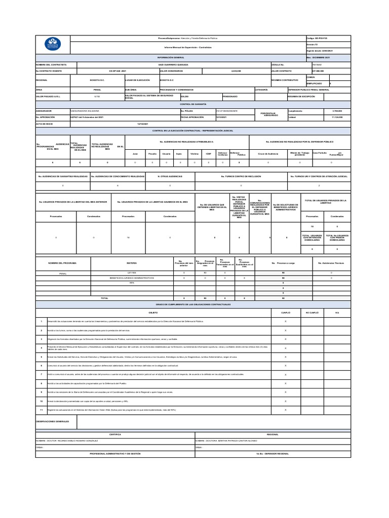 Copia de Copia de Xx1. Formato Sd-p02-f25 v10 2021 Diciembre 2021 | PDF ...