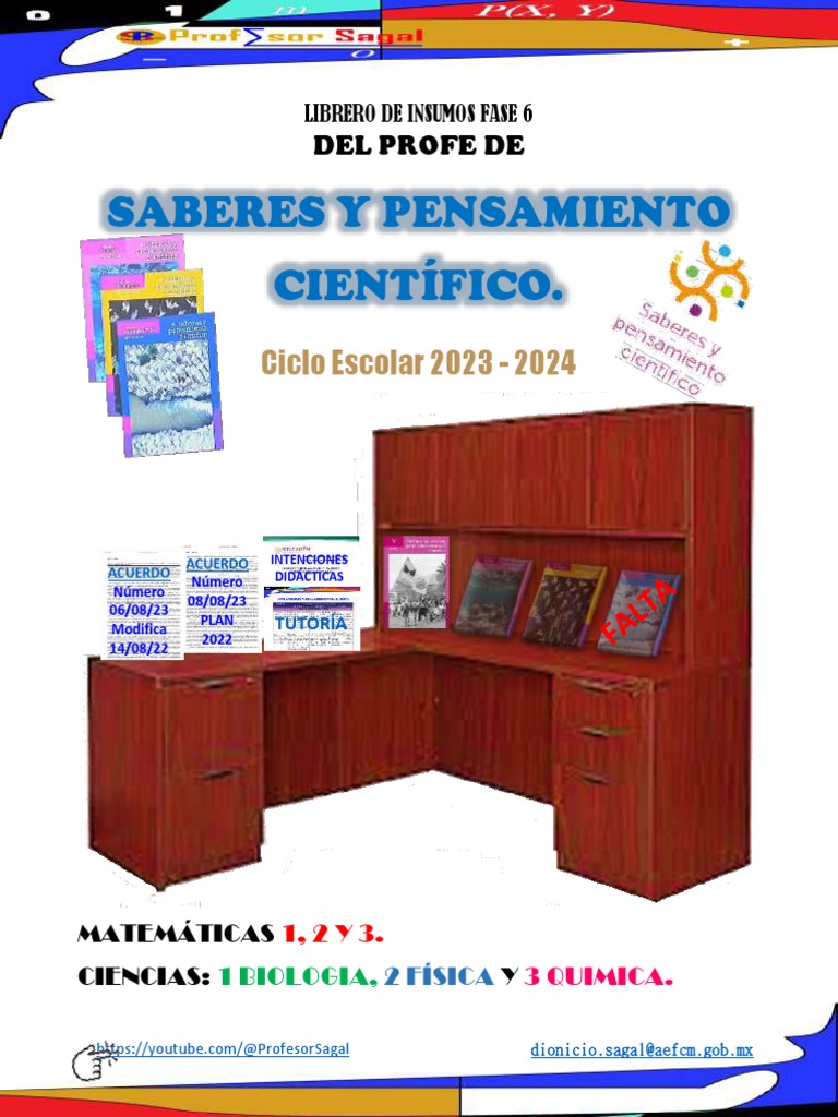 Librero Del Profe Fase 6 de Saberes y Pensamiento Cientifico | PDF Librero Del Profe Fase 6 de Saberes y Pensamiento Cientifico | PDF