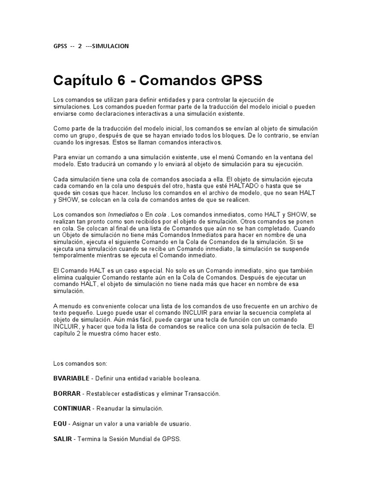 GPSS 2 | PDF | Simulación | Función (Matemáticas)