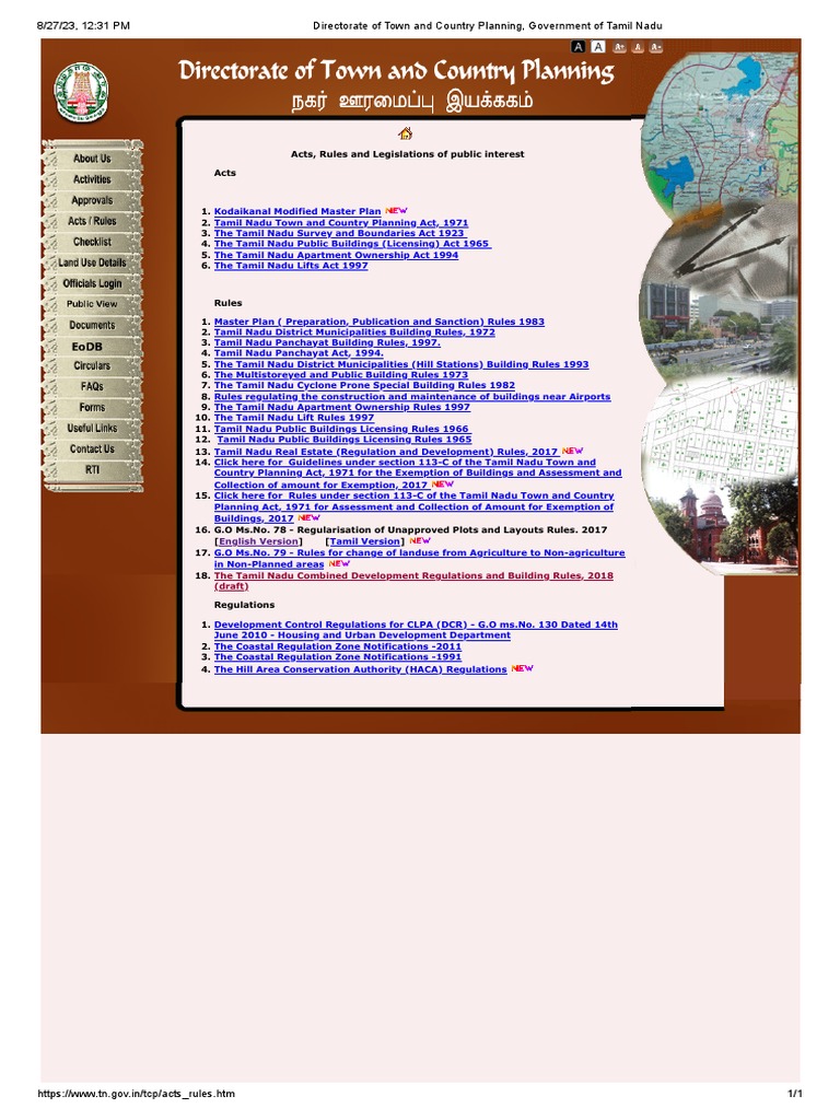 Directorate of Town and Country Planning, Government of Tamil Nadu1 ...