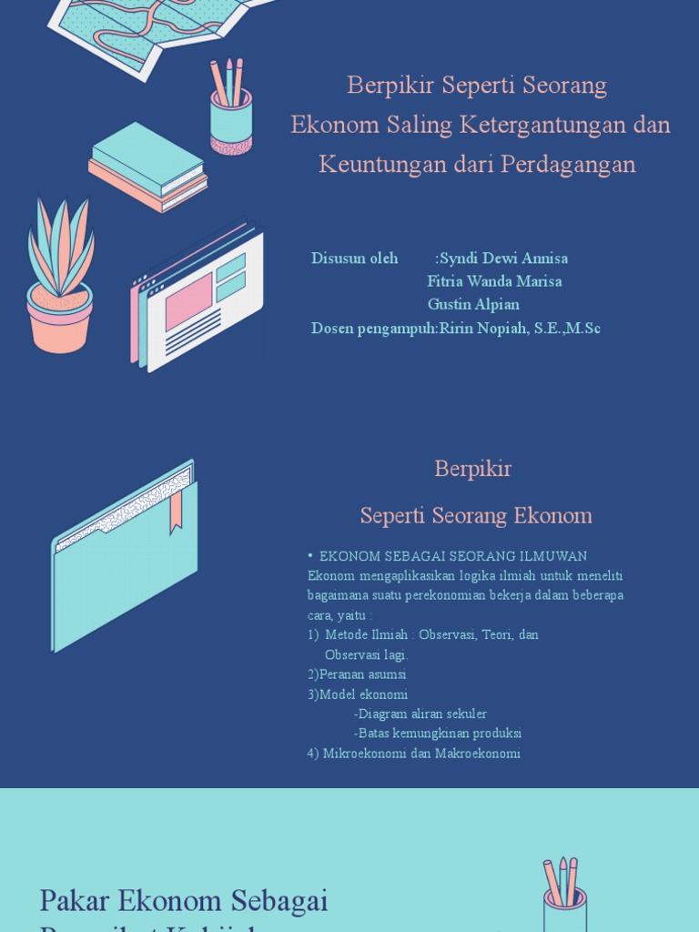 Biru Elemen & Mockup Isometrik Teknologi Dalam Pendidikan Presentasi ...