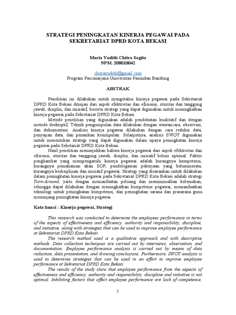 Maria Yudith Chitra Sagita - MM | PDF