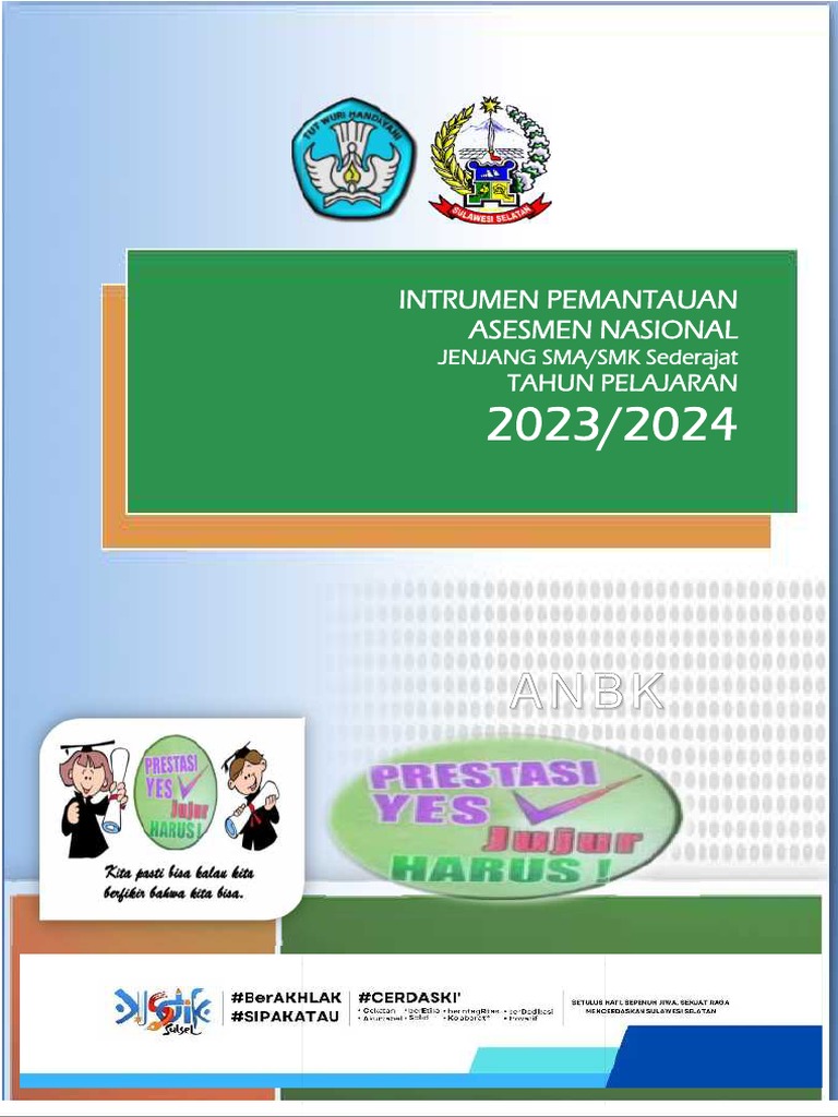 Instr Pemantauan ANBK SMA-SMK Sederajat Tahun 2023 | PDF