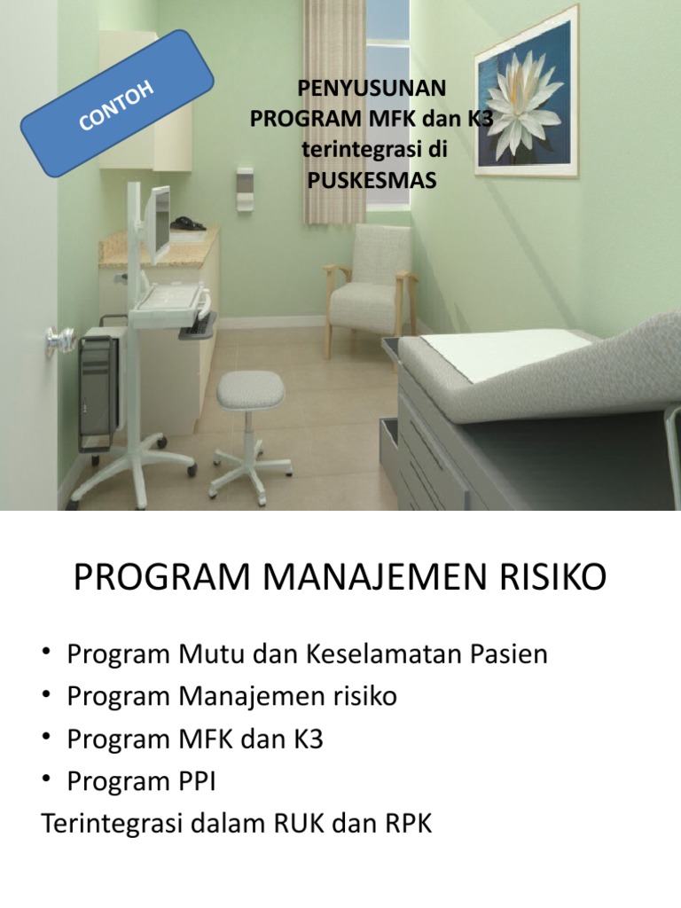 Program MFK K3 Terintegrasi Di Puskesmas | PDF