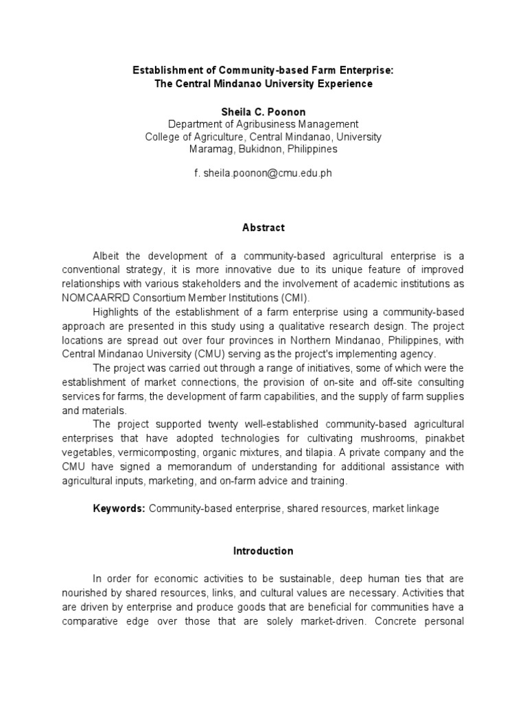 QRP CMU Experience Journal Article 2 | PDF