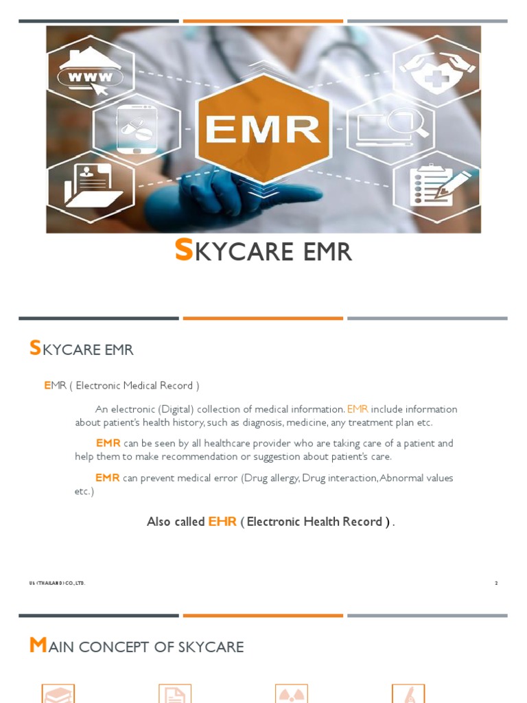 (2022) SkyCare EMR - Presentation | PDF | Electronic Health Record | Health Care