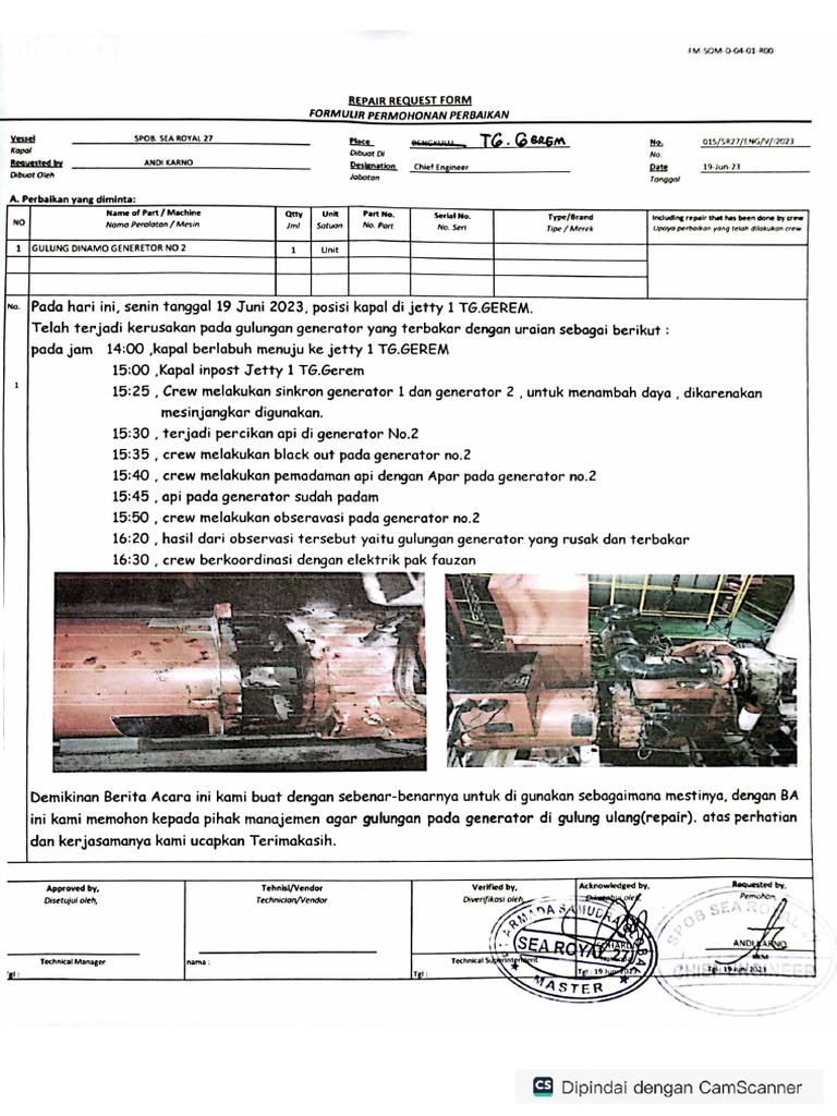 Ba Kerusakan Gulungan Ae 2 | PDF