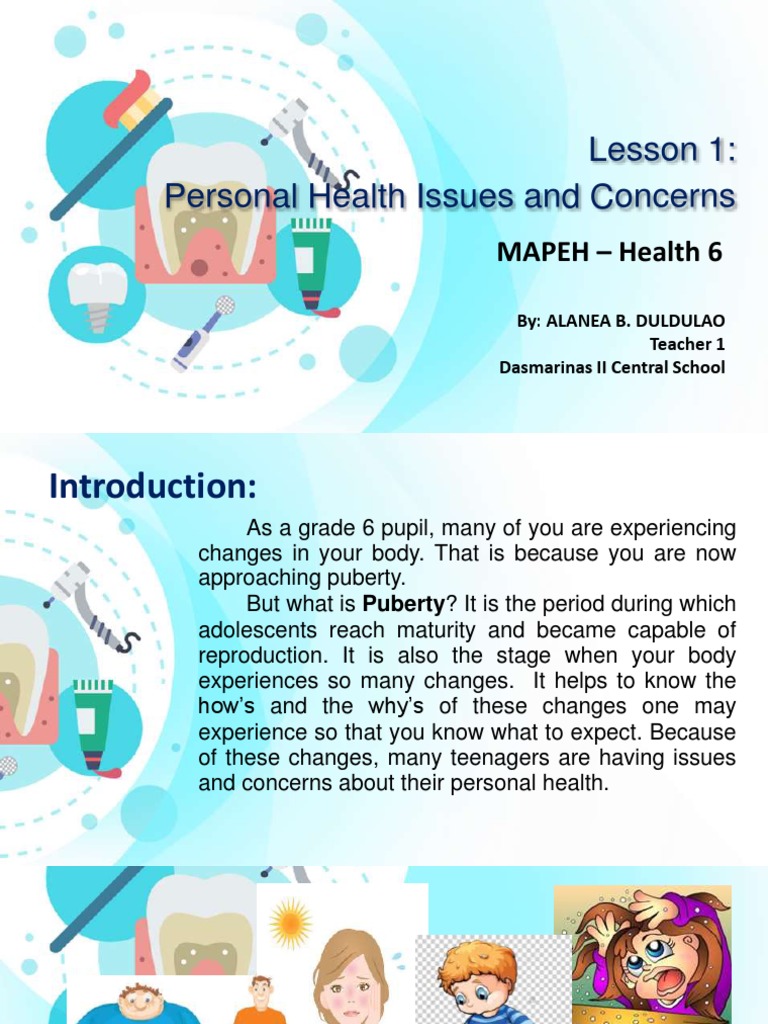 Puberty Health Issues for Grade 6 | PDF | Puberty | Ear