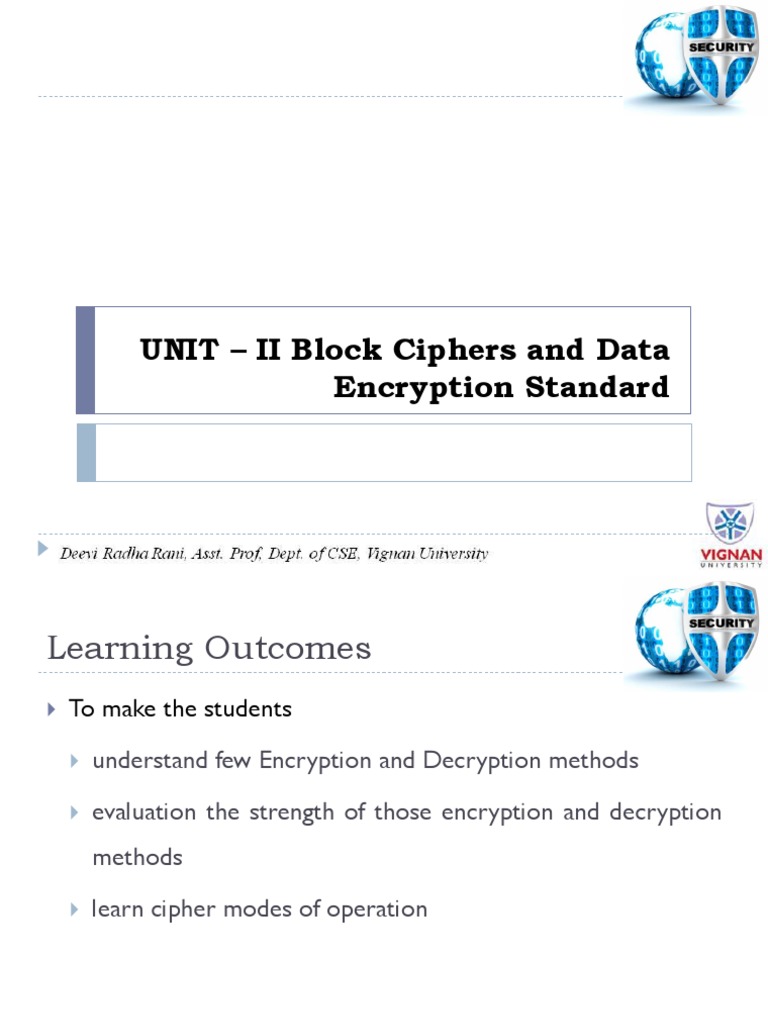 CNS Unit-II | PDF | Cryptography | Cipher