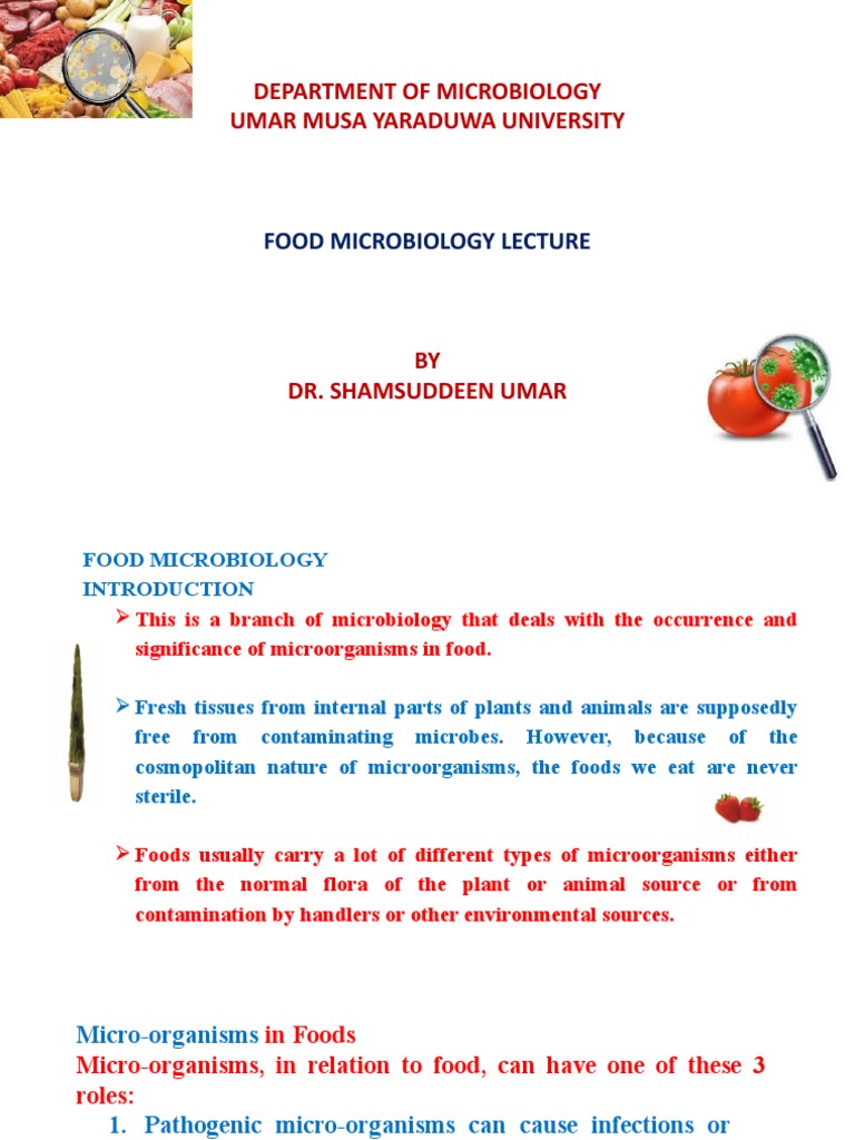 Food Microbiology Overview Notes | PDF | Food Preservation | Foodborne ...