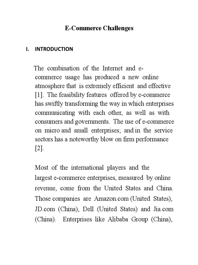 E-Commerce Challenges and Solutions | PDF | E Commerce | Computer Security