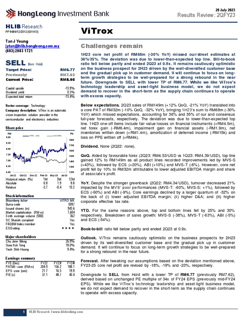 ViTrox 20230728 HLIB | PDF | Investing | Investment Banking