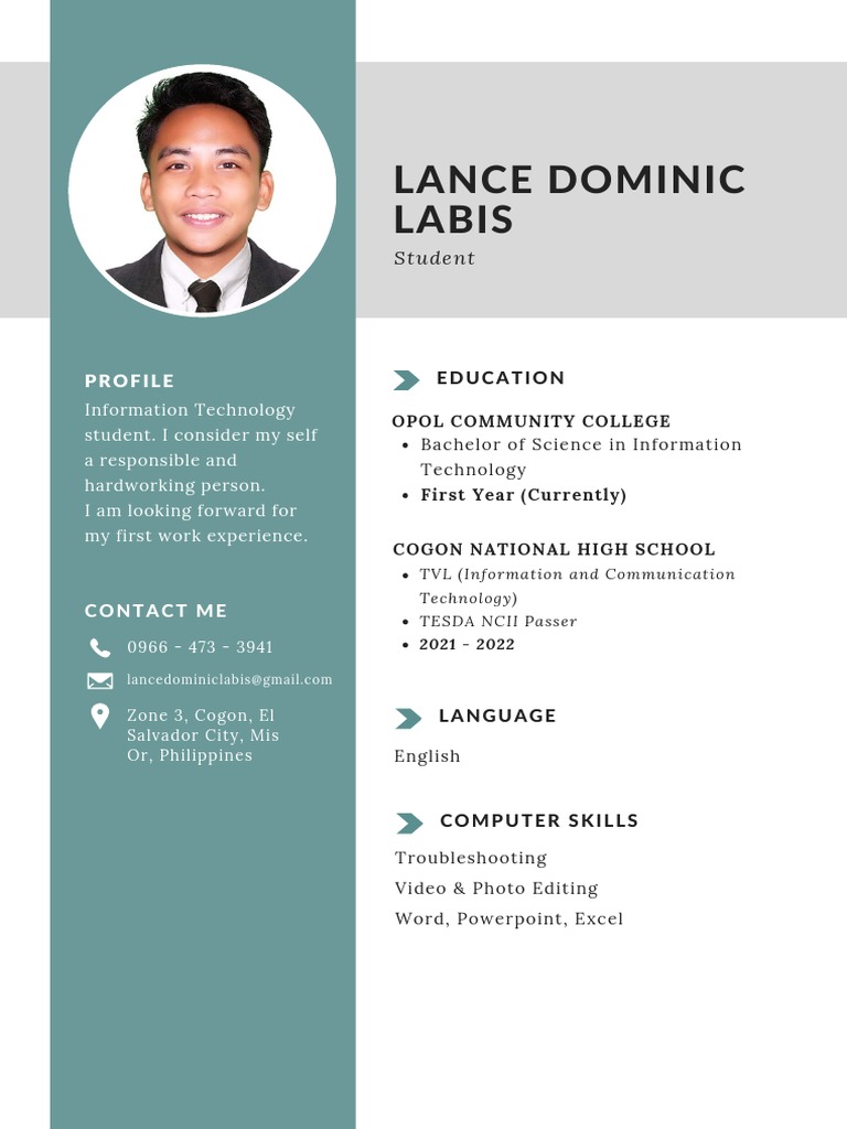 RESUME Lance Dominic Labis | PDF