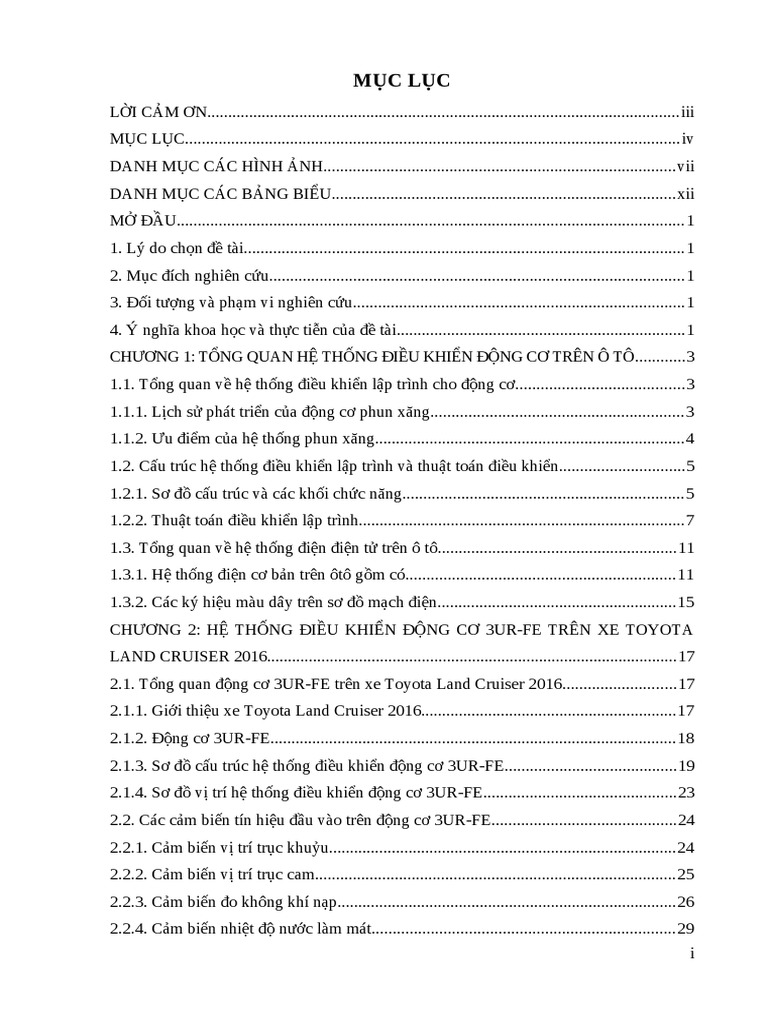 (123doc) He Thong Dieu Khien Dong Co 3ur Fe Tren Xe Toyota Land Cruiser | PDF