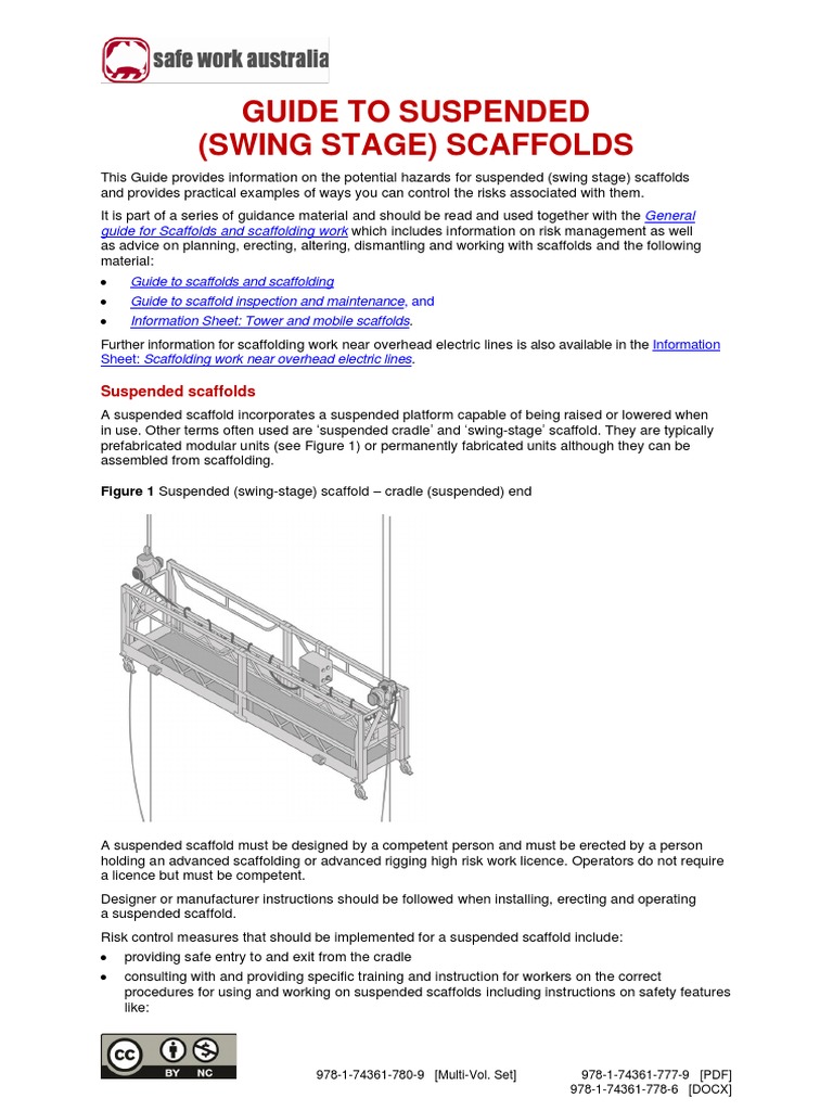 Safety Gondola | PDF | Scaffolding | Electrical Wiring