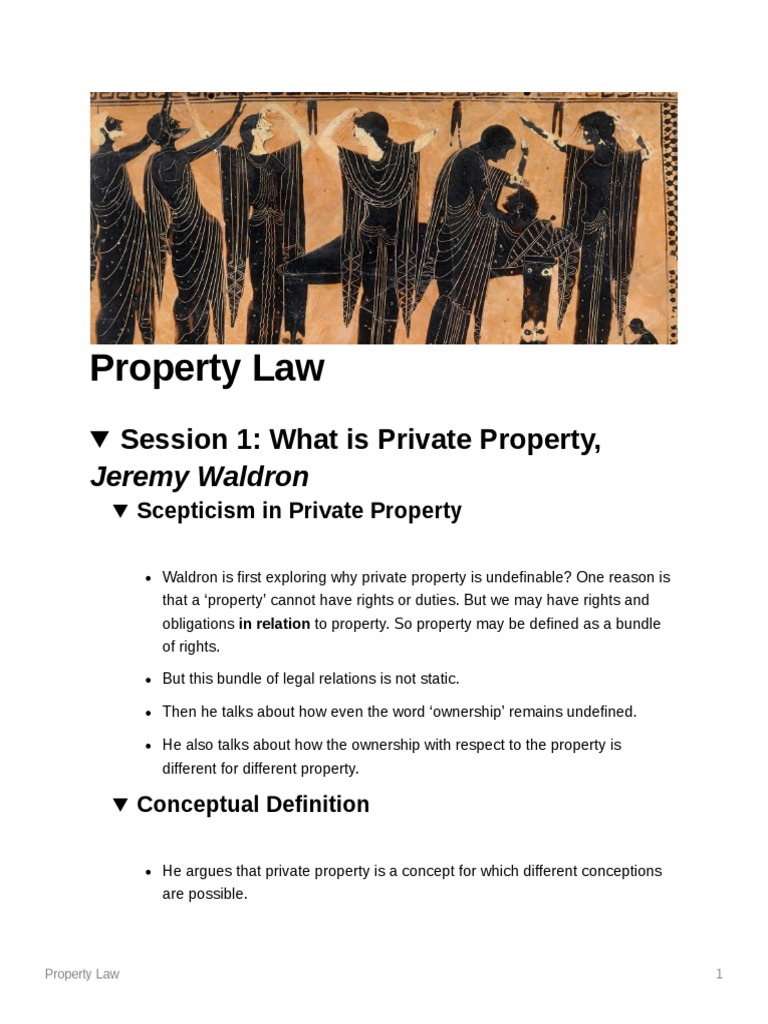 Akshat Agarwal Property Law Notes | PDF | Property | Ownership