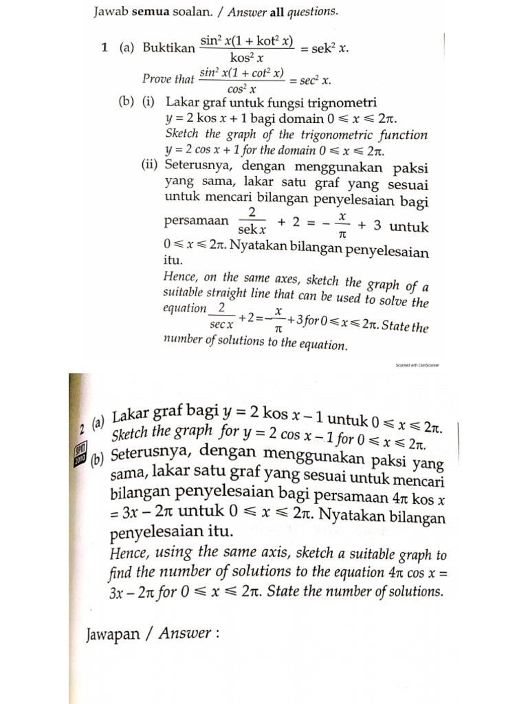 Bahan Addmath Fungsi Trigonometri | PDF