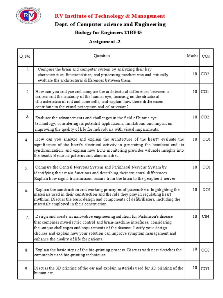 BFE Assignment-2 CSE-A | PDF