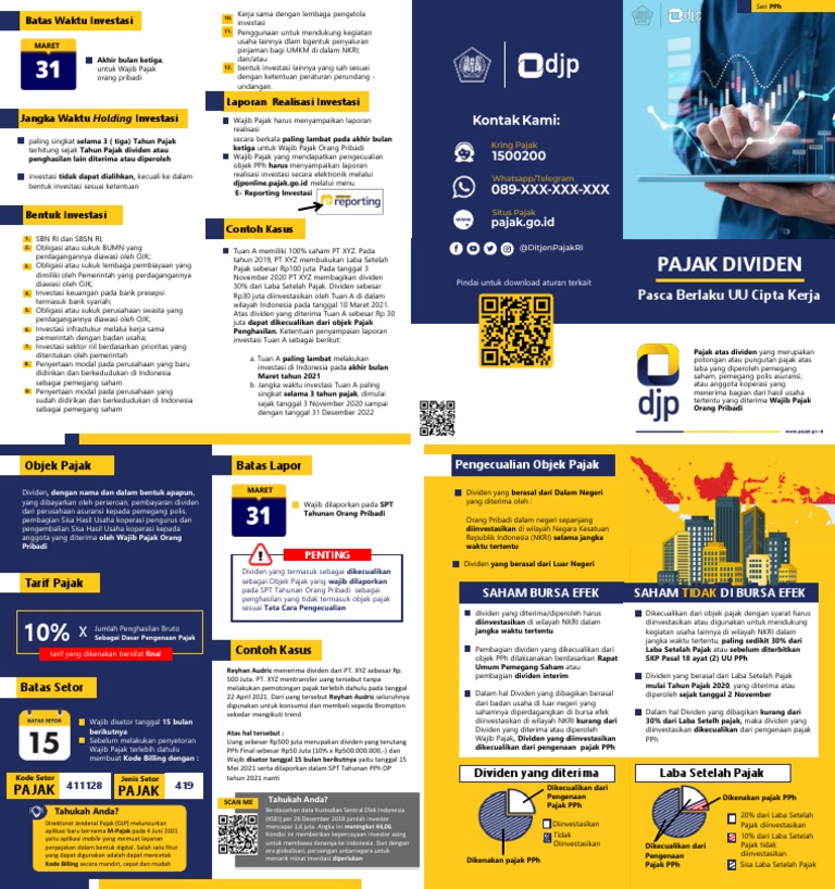Leaflet - Pajak Dividen | PDF