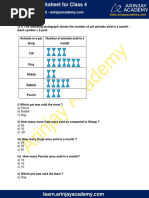 CBSE Class 4 Maths Revision Worksheet (89) - Multiplication | PDF ...