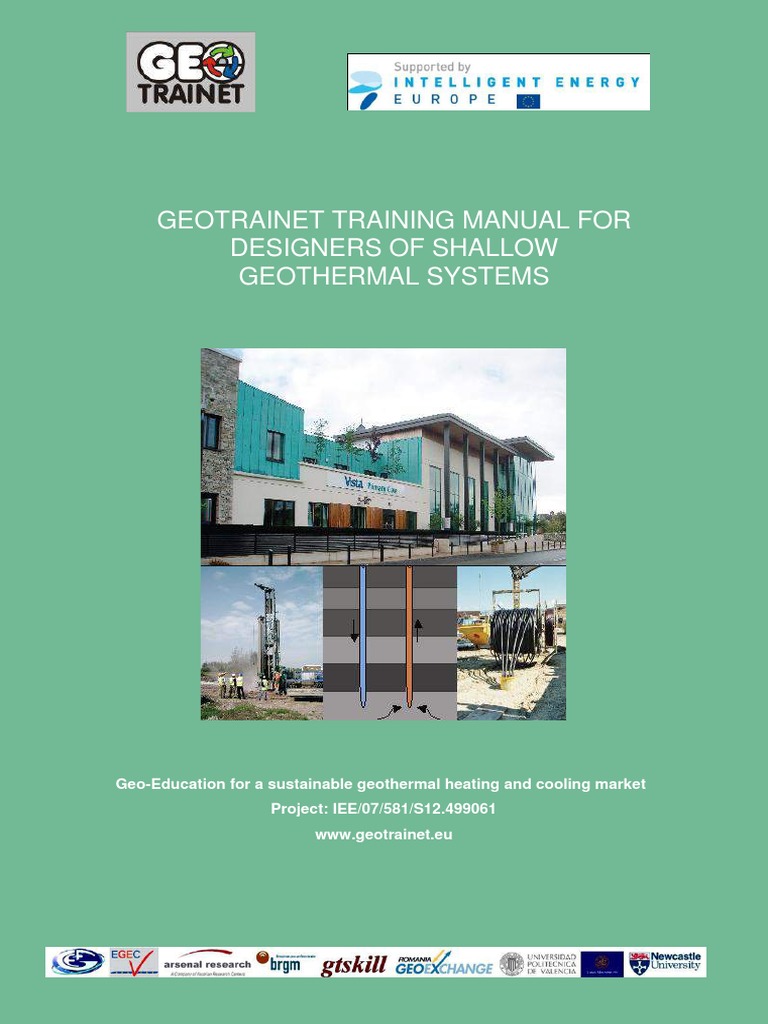 GSHP Designer Training Manual | PDF | Heat Pump | Geothermal Energy