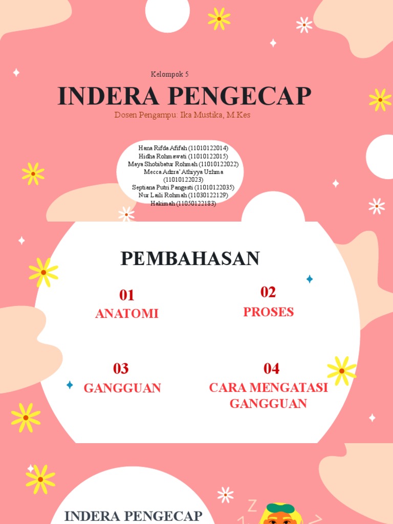 Gangguan dan Fungsi Indera Pengecap | PDF | Kajian Bahasa Asing ...
