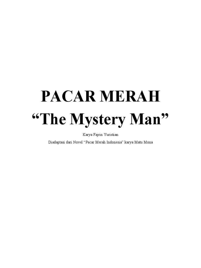 Pacar Merah | PDF | Fiksi Misteri, Thriller, & Kejahatan | Dewasa Muda