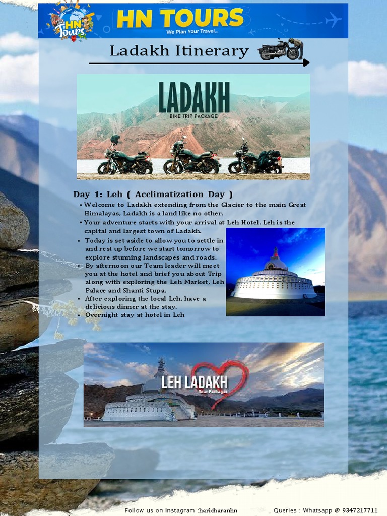Ladakh 5D 4N Package | PDF