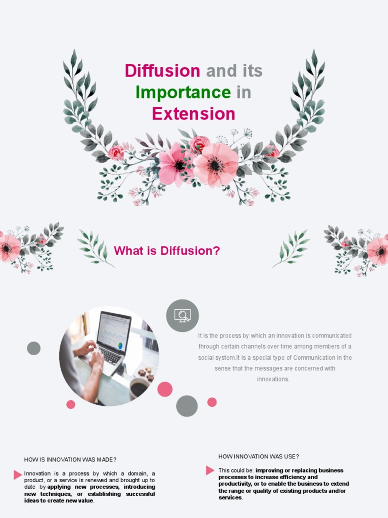 Diffusion and Its Importance To Extension MJ | PDF | Business | Art