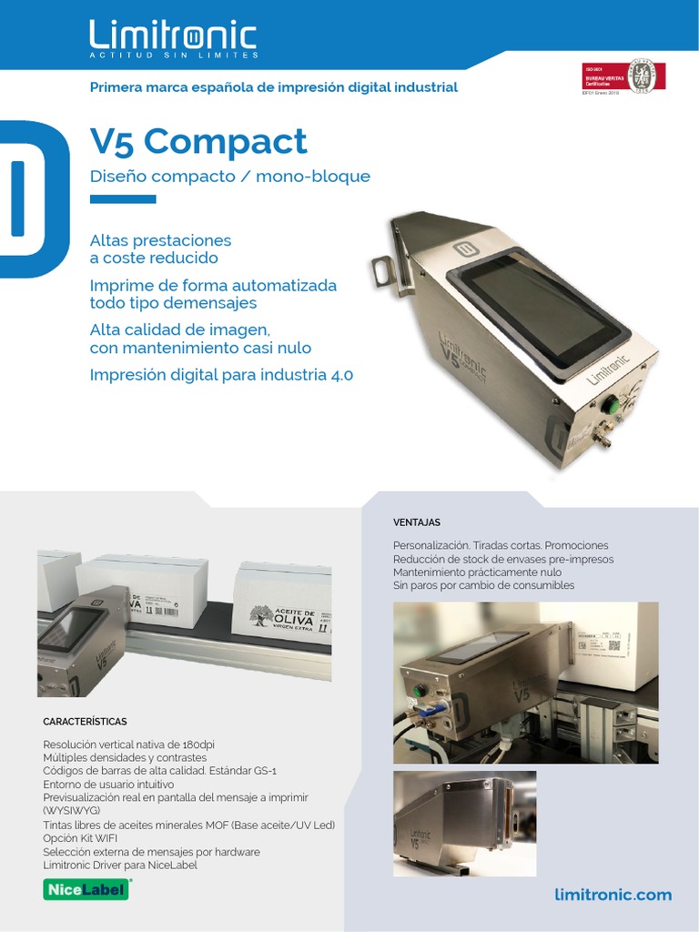 v5 Compact Es Nicelabel 0 | PDF | Diodo emisor de luz | Informática