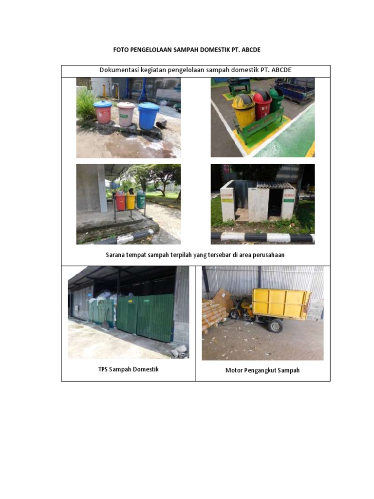 Contoh Foto TPS Sampah | PDF