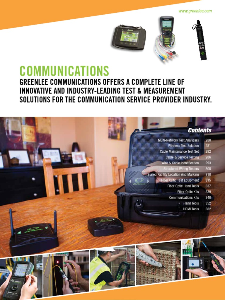 Greenlee Communications Catalogue | PDF | Digital Subscriber Line | Wi Fi