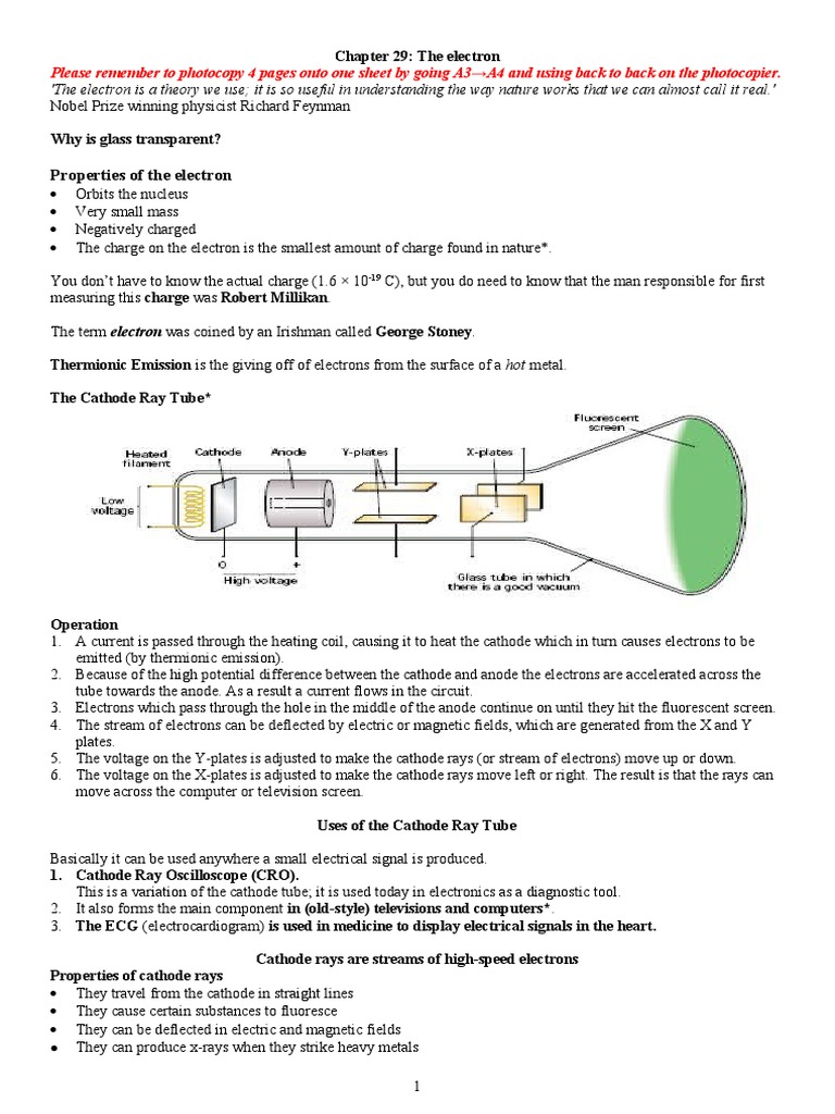 The Electron | PDF | Photoelectric Effect | Electron