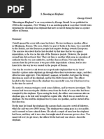 Shooting An Elephant by George Orwell | PDF