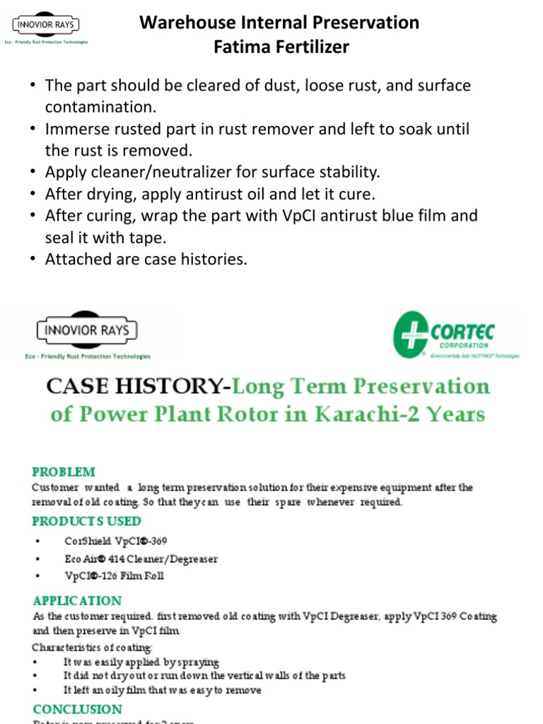 Internal Preservation | PDF | Rust | Materials