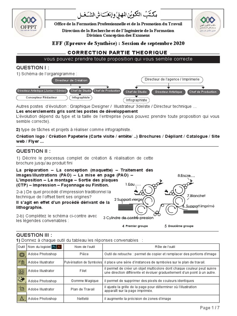 Eff 2020 v1 Correction | PDF | Couleur | Qualia