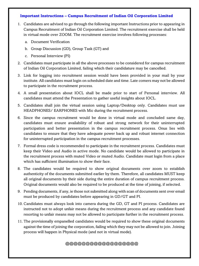 Important Instructions To Candidates | PDF | Computer Engineering ...
